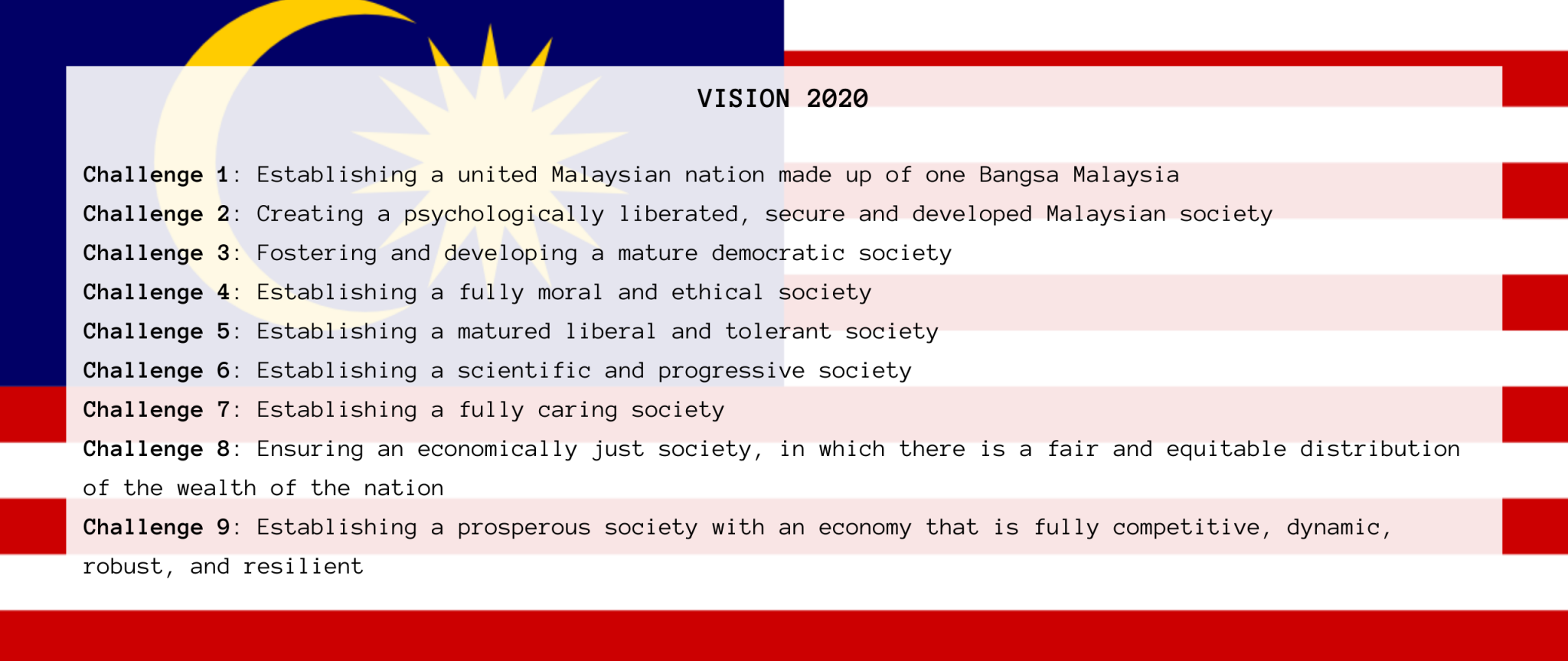 Revisiting Vision 2020: Lessons & Resources – Perdana Leadership Foundation